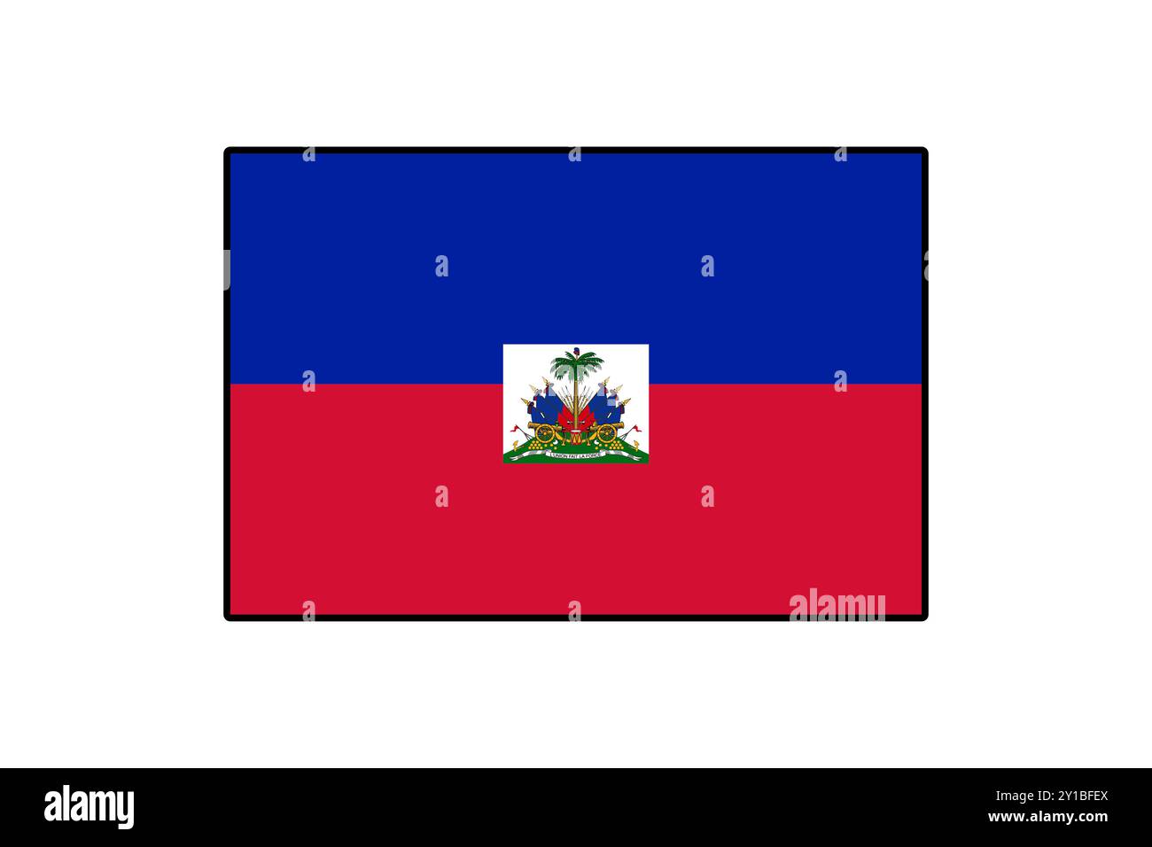 Haitian flag black and red Stock Vector Images - Alamy