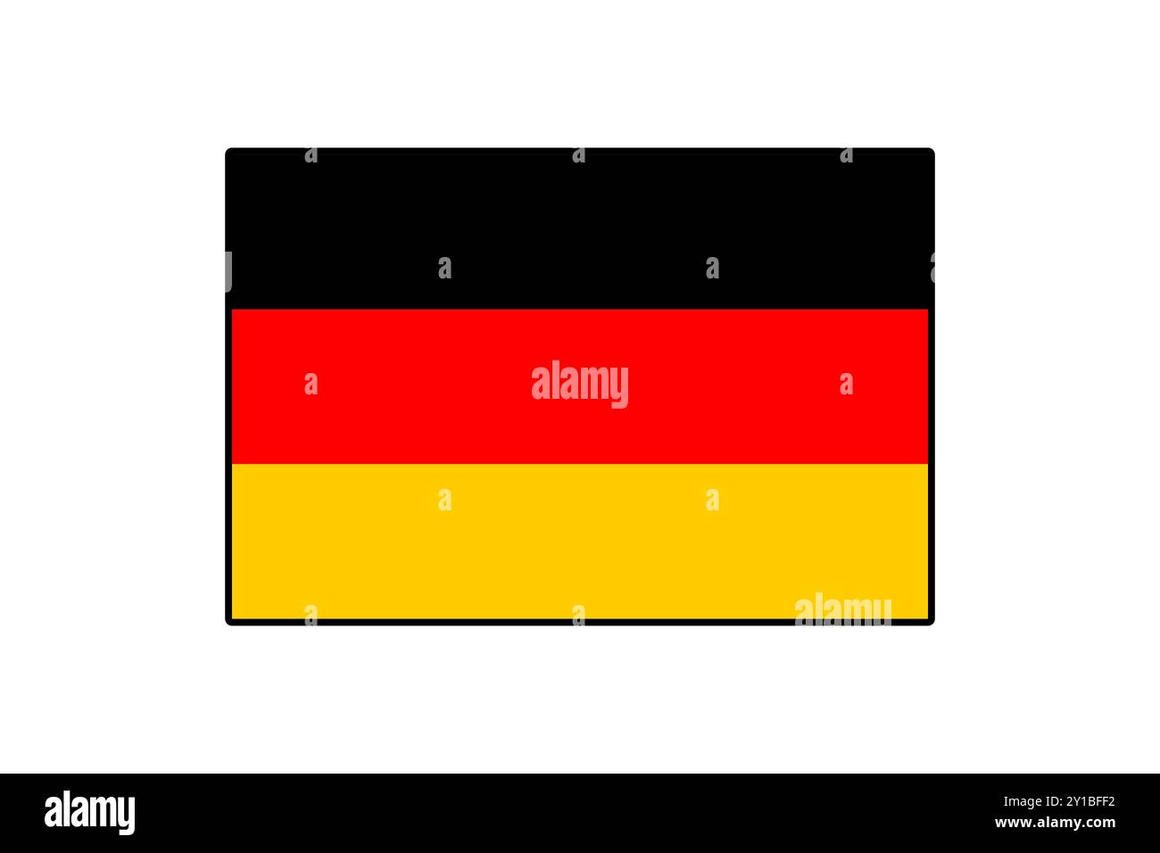 A vibrant vector representation of the German flag featuring black, red ...