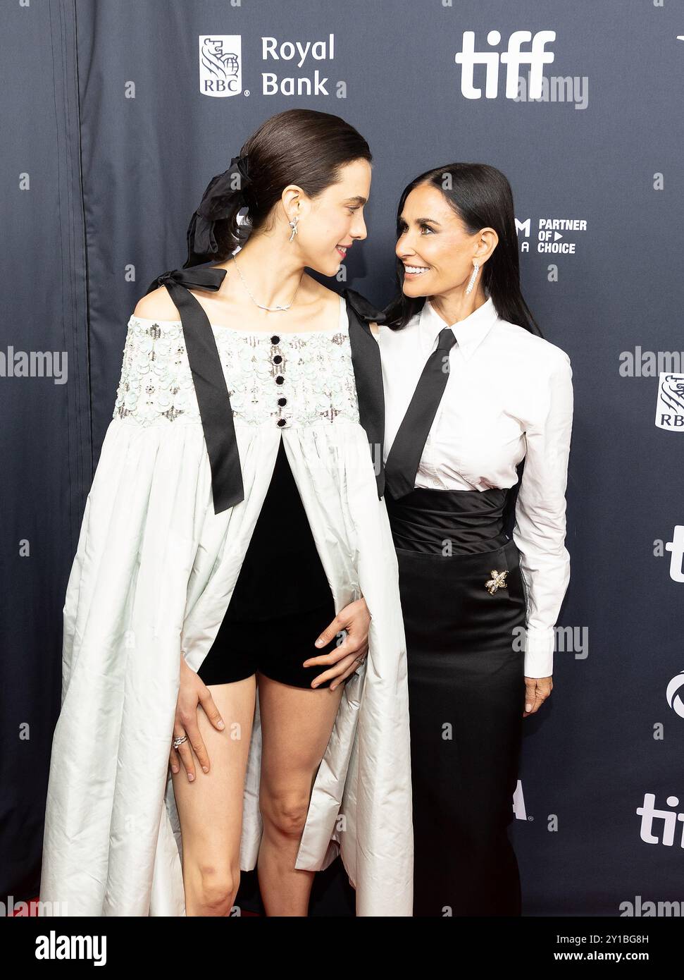 Margaret Qualley, Demi Moore attend the premiere of "The Substance ...