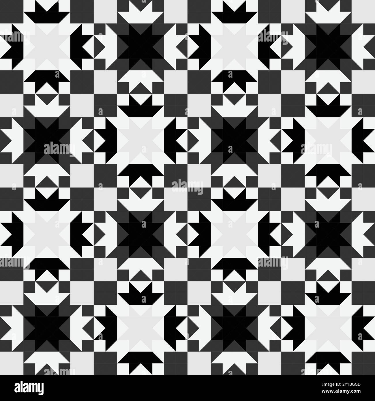 A captivating black and white geometric pattern that features dynamic ...