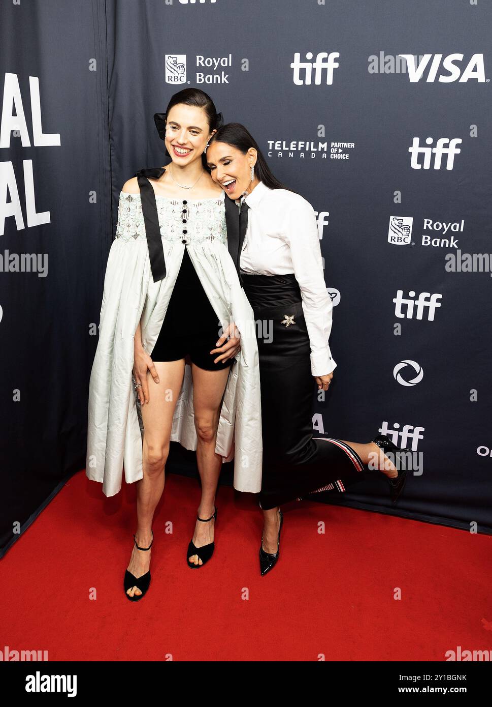 Margaret Qualley, Demi Moore attend the premiere of "The Substance ...