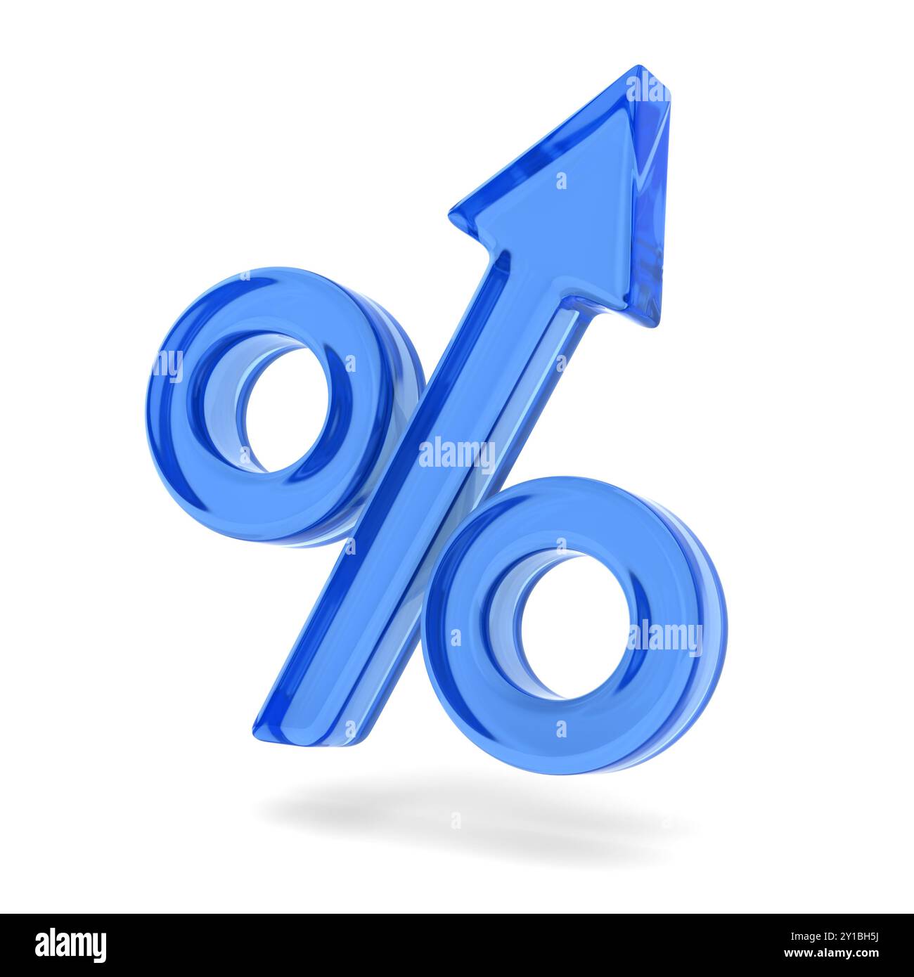 Glass percent on white background. Isolated 3D illustration Stock Photo ...