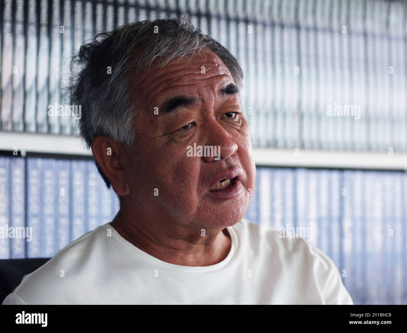 Kengo Kuma, Japanese architect, speaks during an interview in Minato ...