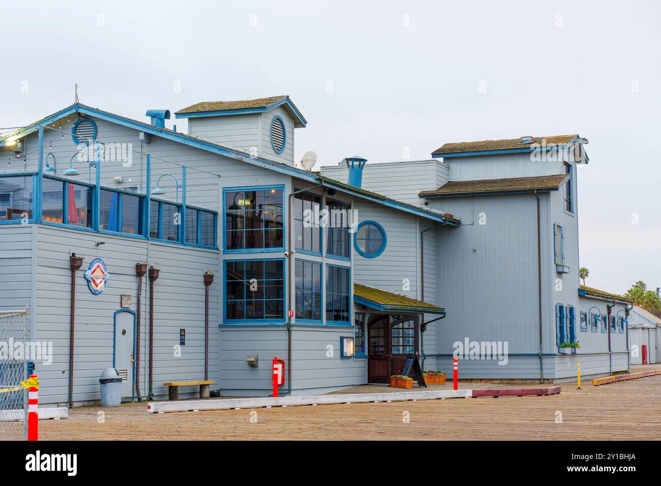Santa Barbara, California - April 20, 2024: Side view of Longboard ...