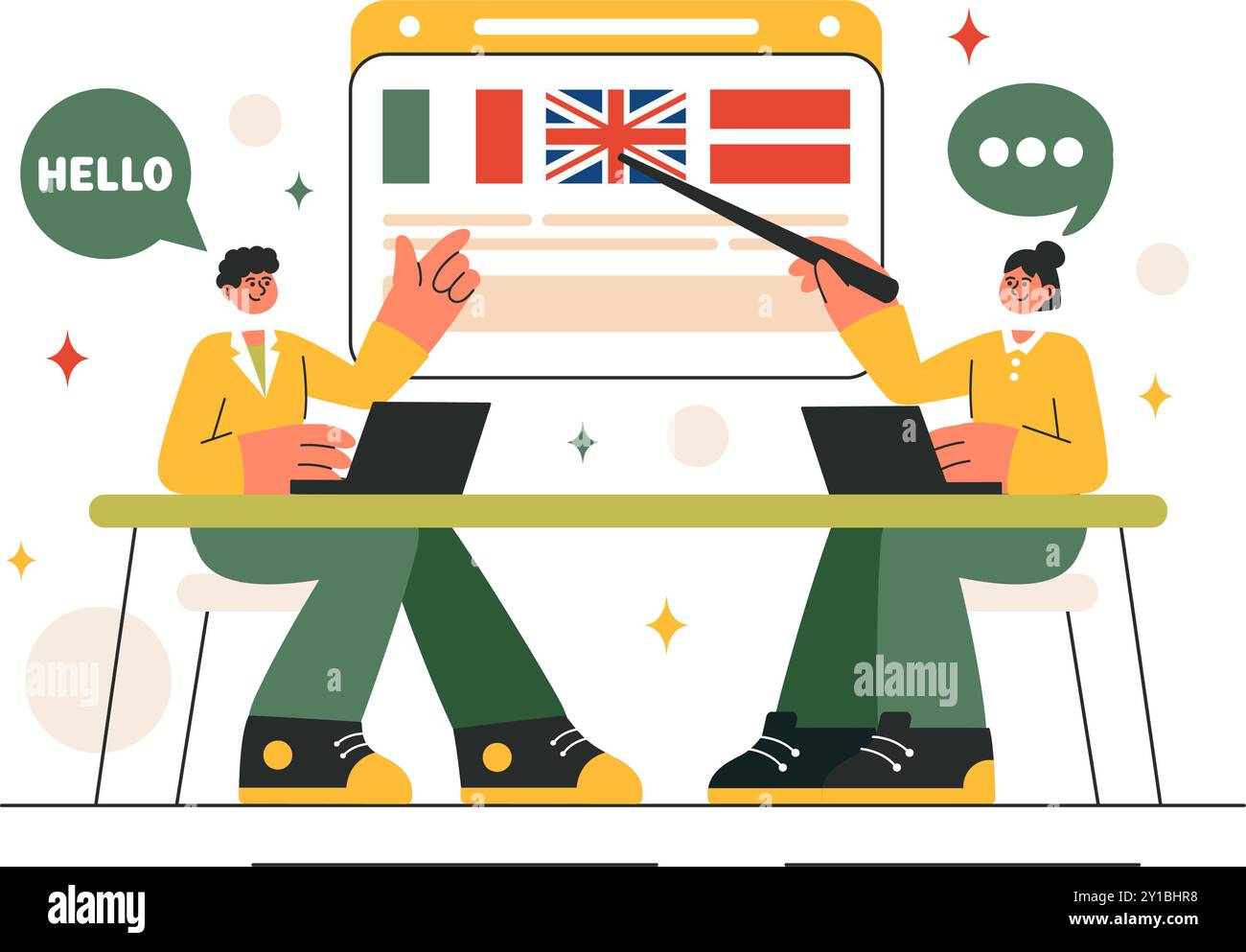 A foreign teacher Stock Vector Images - Alamy