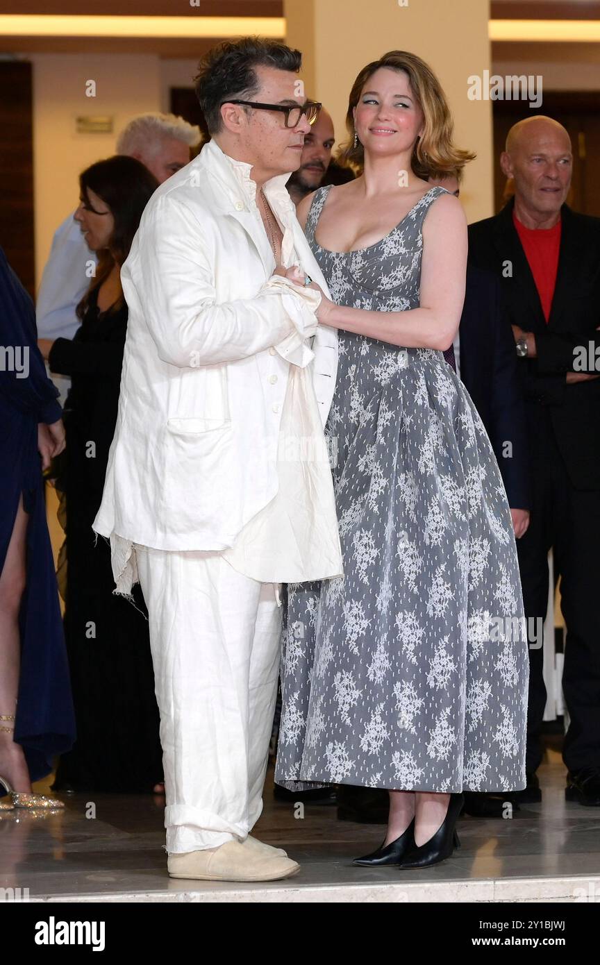 Joe Wright und Haley Bennett bei der Premiere zur Sky Serie 'M. Il ...