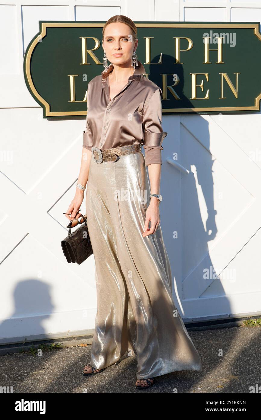 New York, USA. 05th Sep, 2024. Guests at the Ralph Lauren fashion show ...