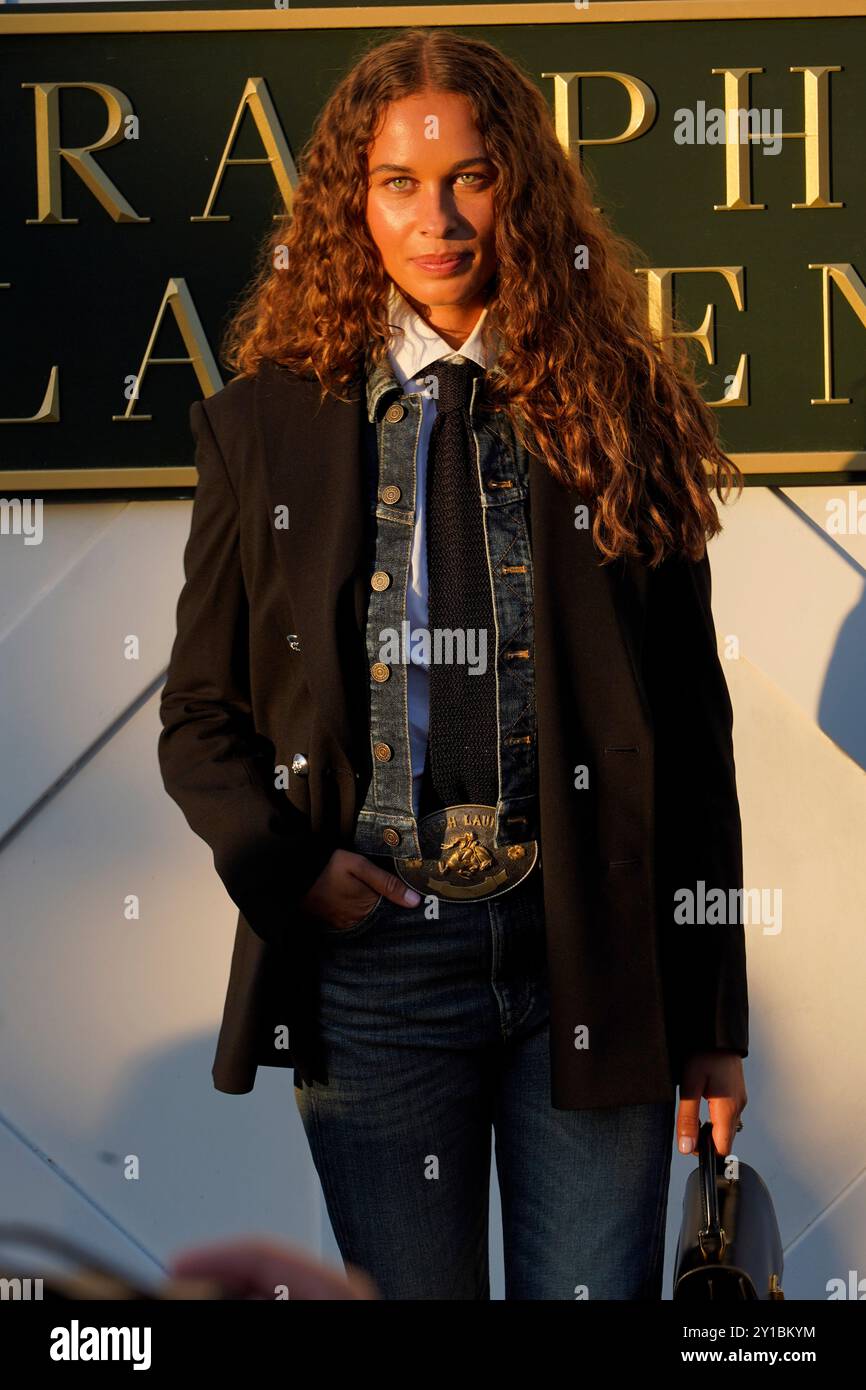 New York, USA. 05th Sep, 2024. Guests at the Ralph Lauren fashion show ...