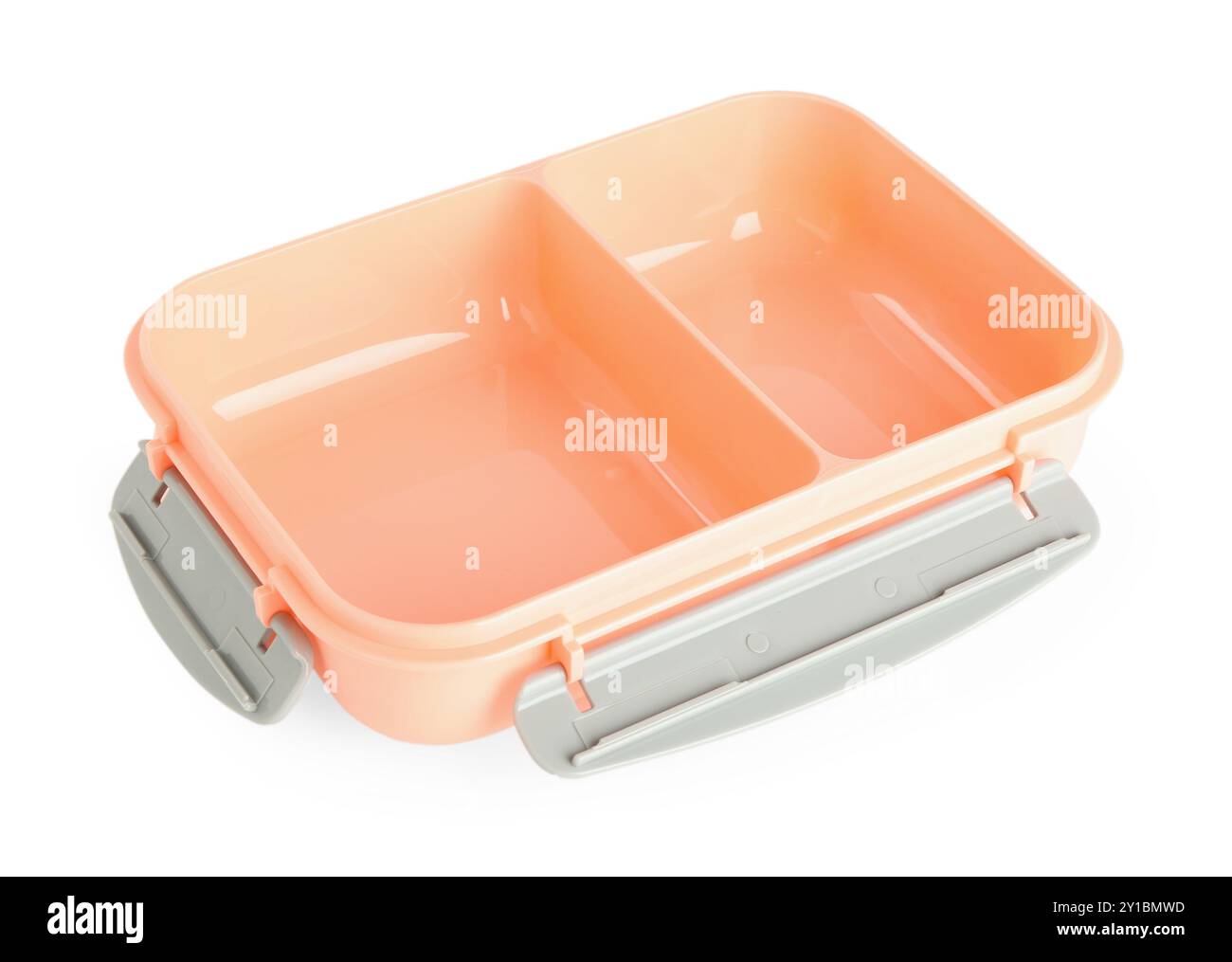 Empty plastic lunch box isolated on white Stock Photo - Alamy