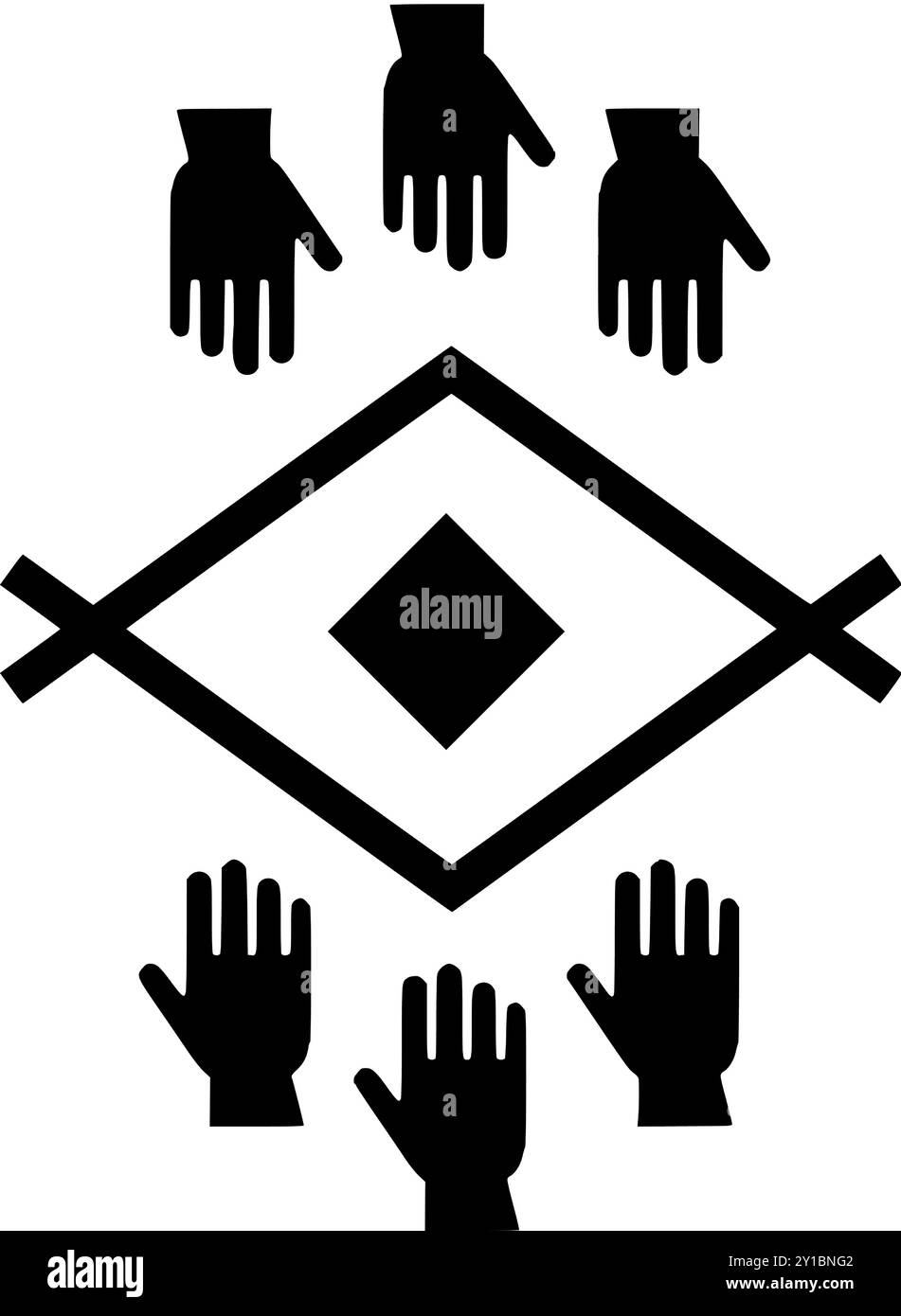 Helping hands logo hi-res stock photography and images - Alamy