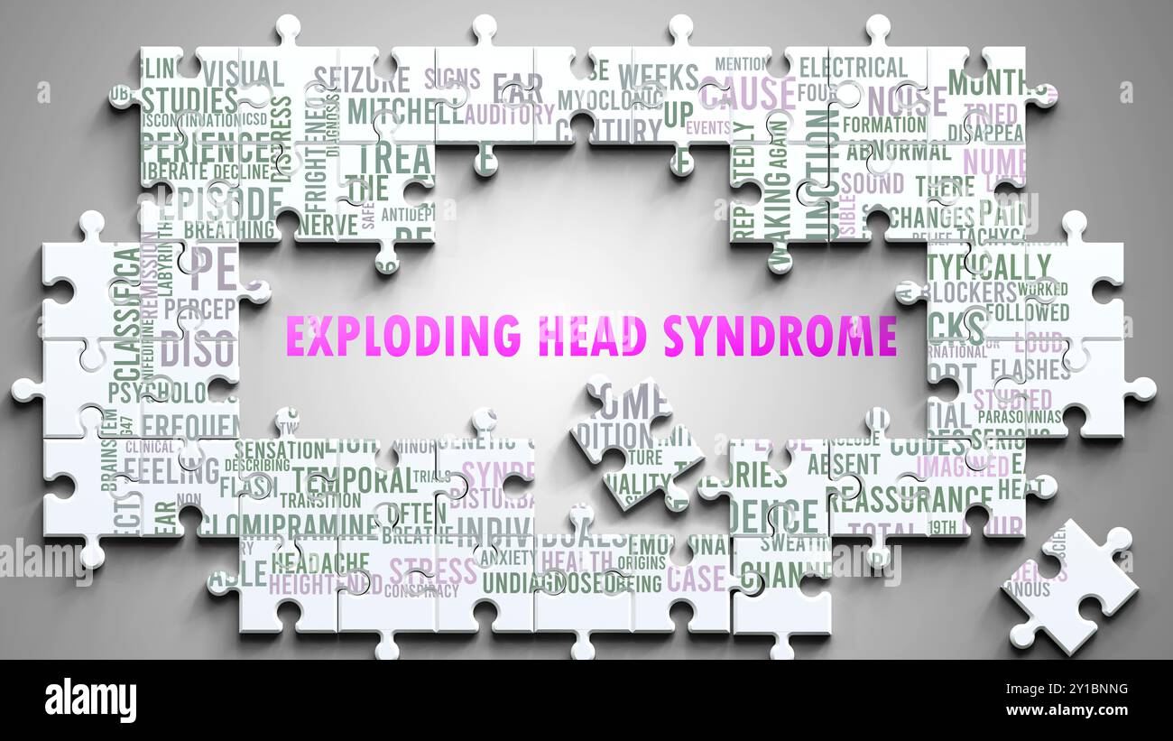 Exploding head syndrome being a complex subject hi-res stock ...