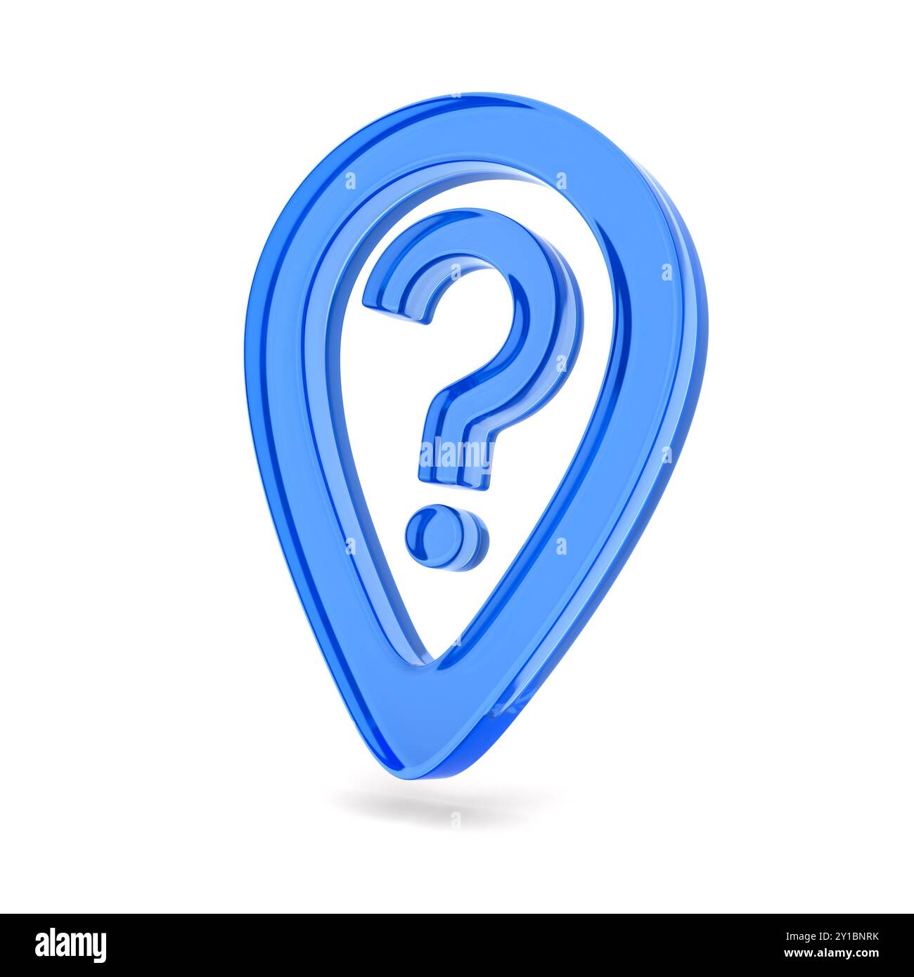 glass question mark on white background. Isolated 3D illustration Stock ...