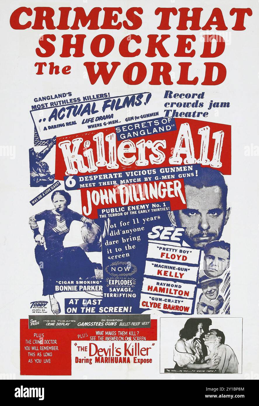 Killers All (Toddy Pictures, 1945) vintage film poster including ...