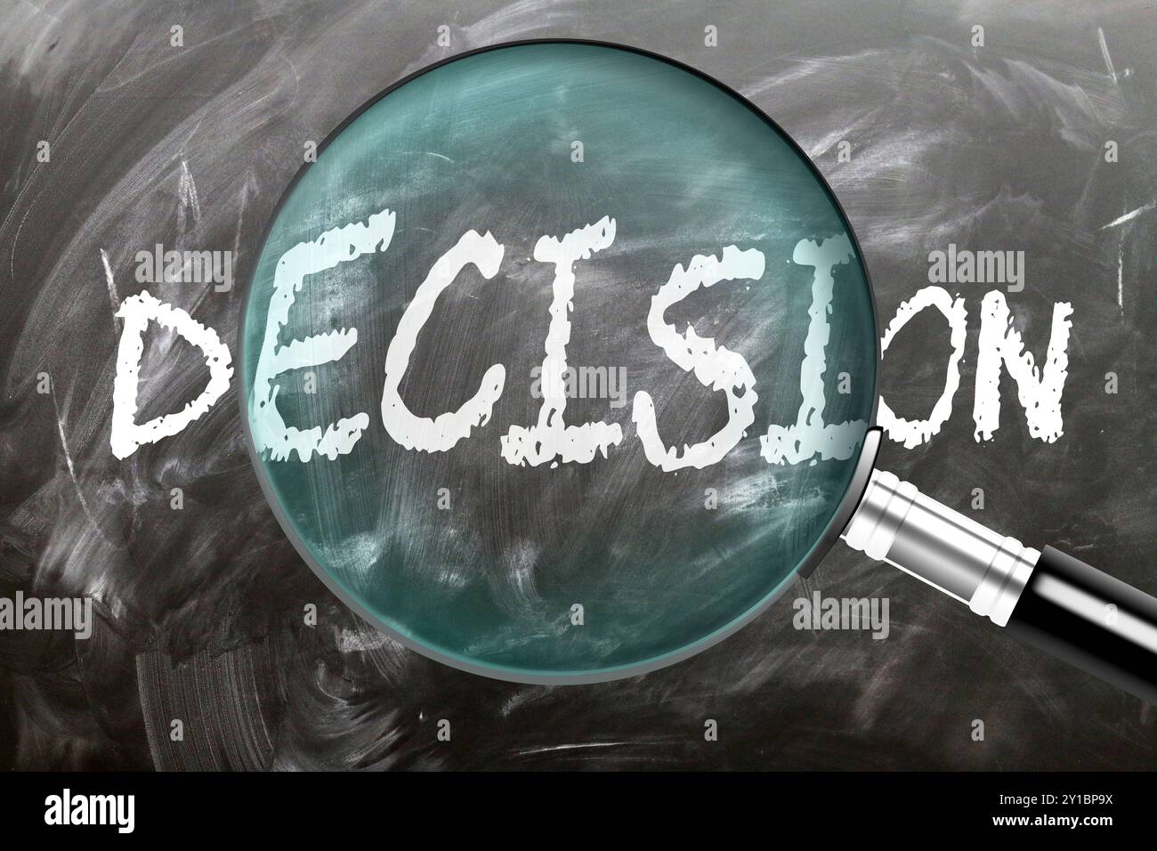 Decision - learn, study and inspect it. Taking a closer look at ...