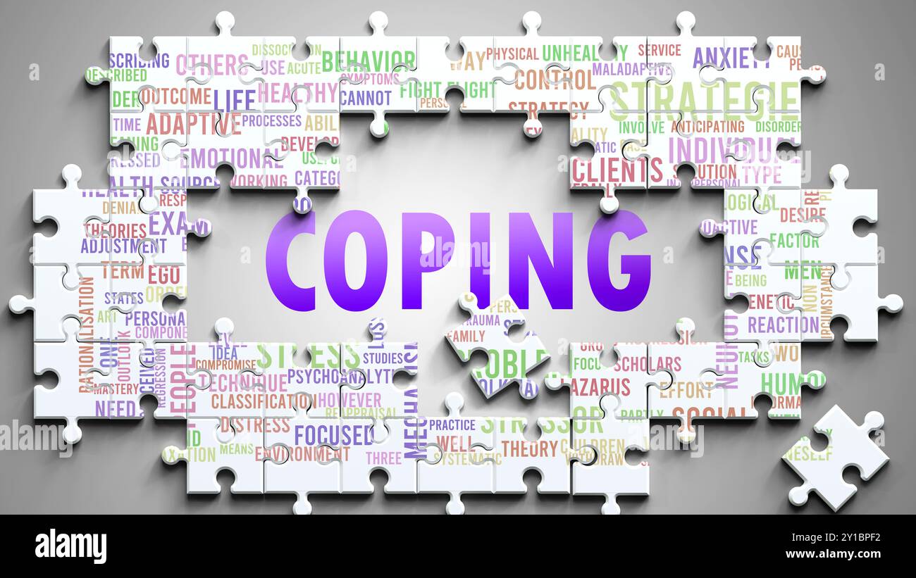 Coping being a complex subject, related to other important topics Stock Photo - Alamy