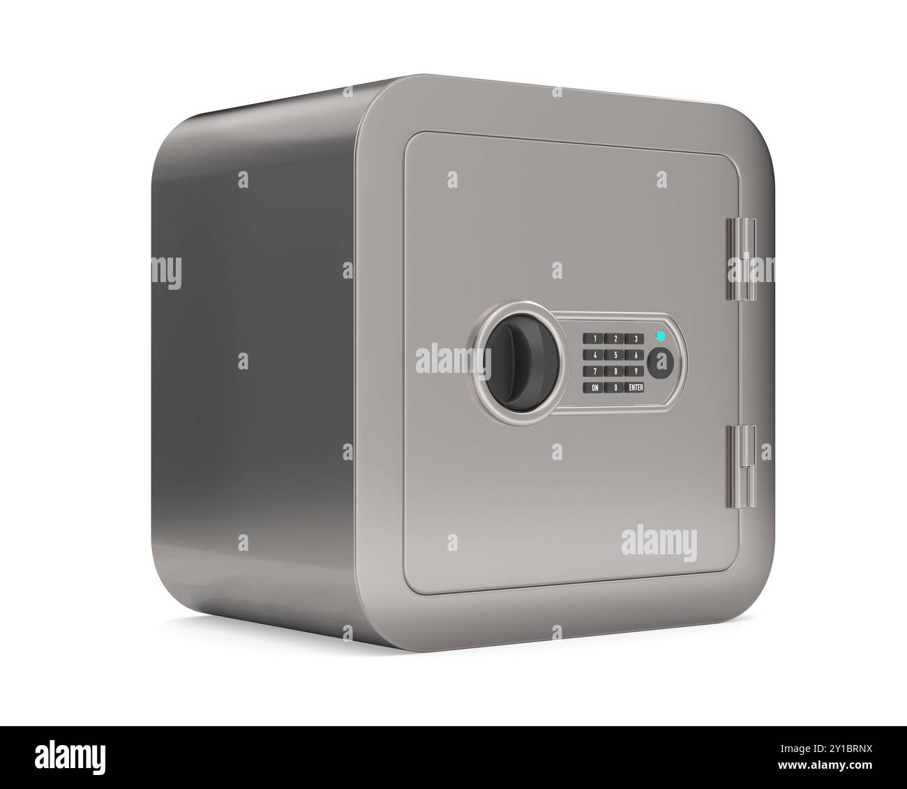 Closed safe on white background. Isolated 3d illustration Stock Photo ...