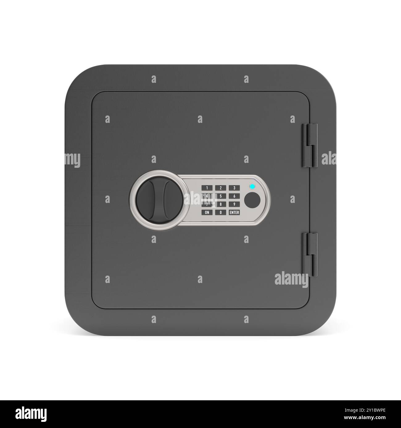 Closed safe on white background. Isolated 3d illustration Stock Photo ...