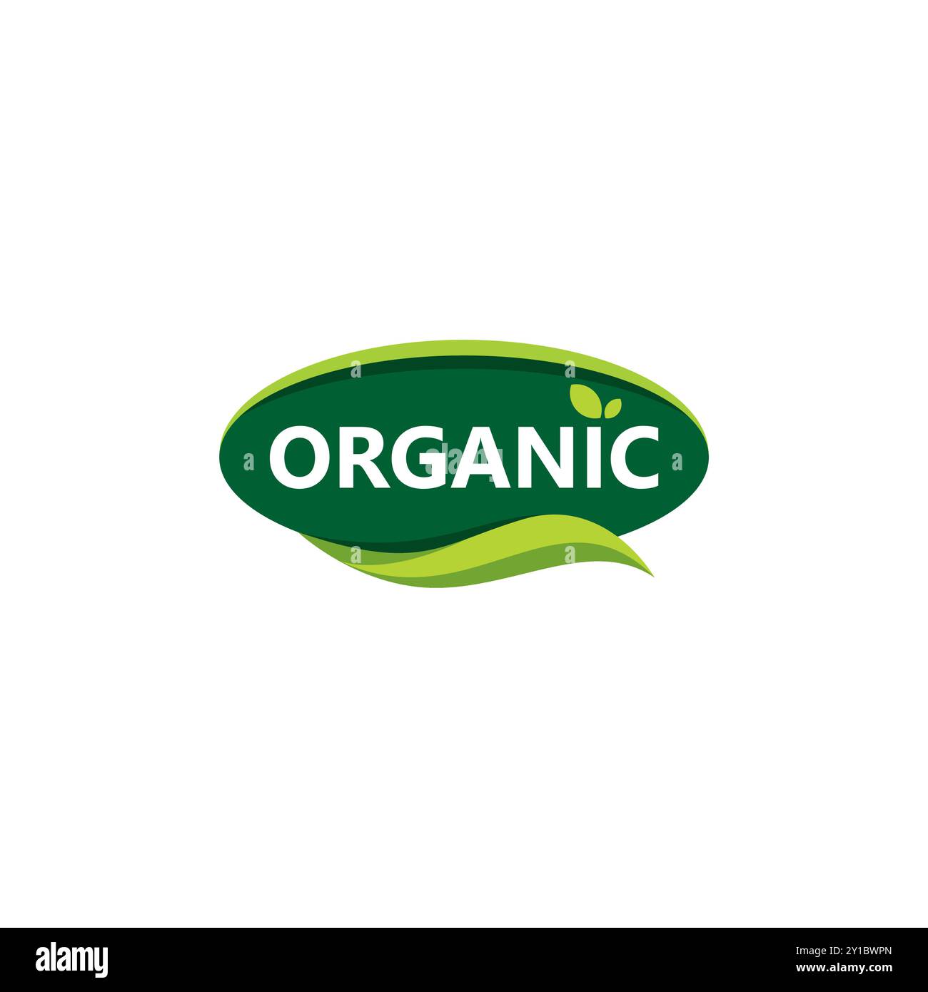 Organic Label Logo Template. Nature Icon Stock Vector Image & Art - Alamy