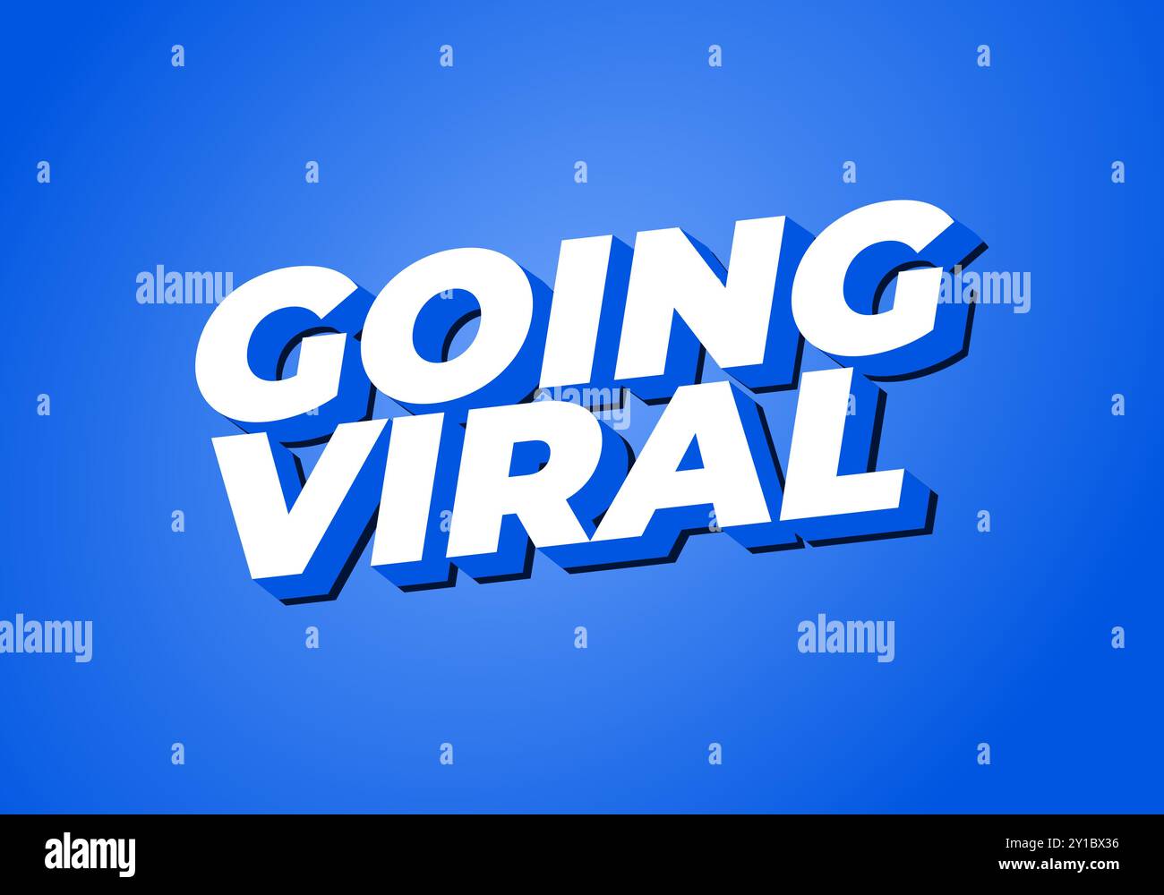 Going viral. Text effect design in 3D style with modern colors Stock ...
