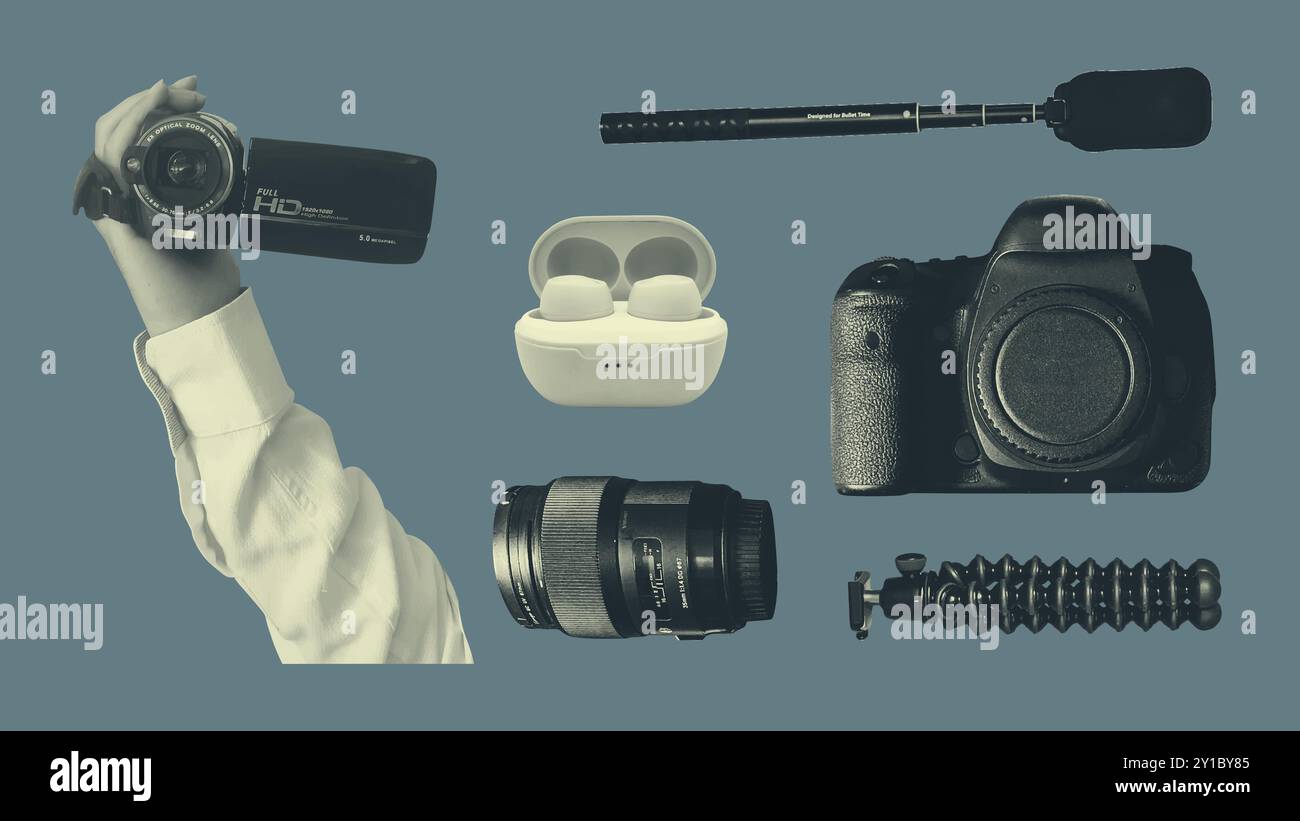 Vintage photography tools Stock Vector Images - Alamy