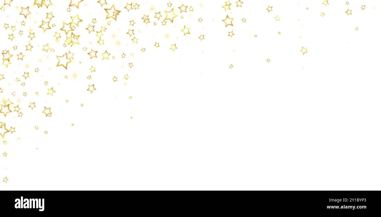 Christmas spirit. Scattered falling stars. Festive christmas confetty ...