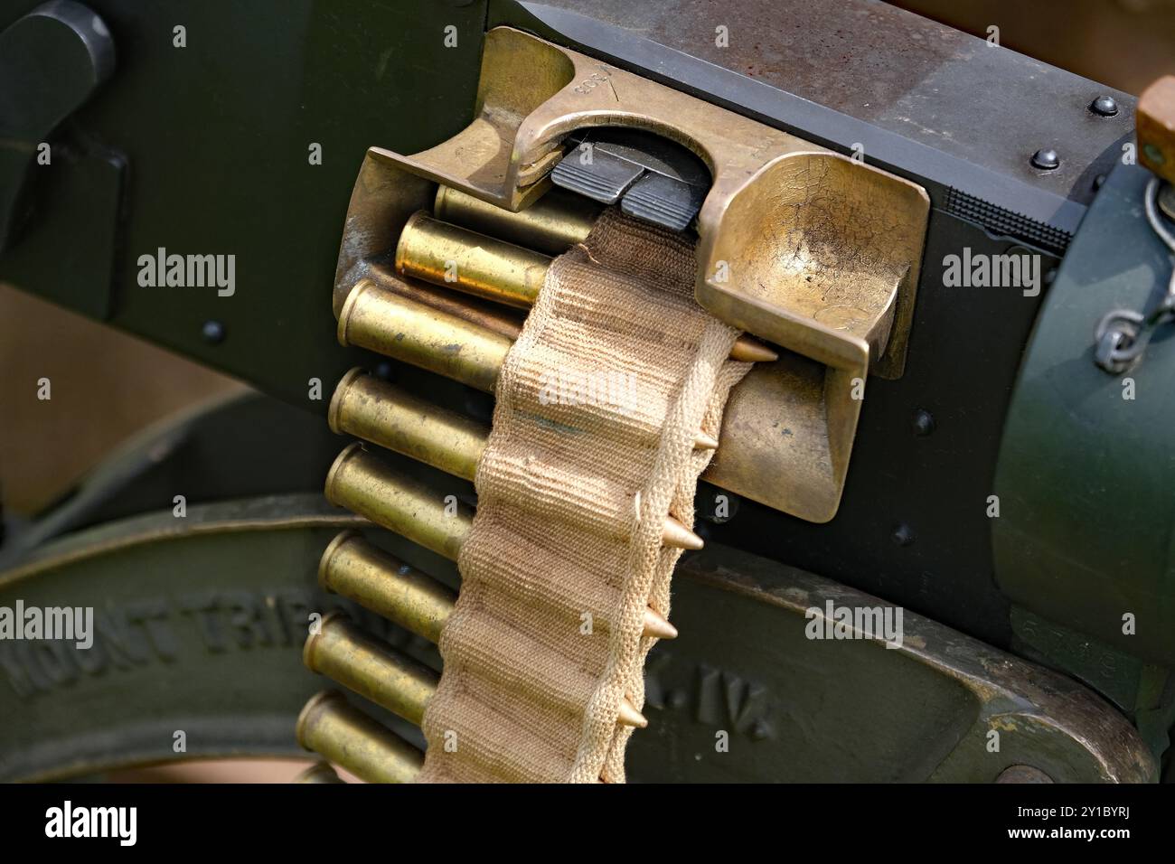 World war two machine guns and ammunition Stock Photo - Alamy