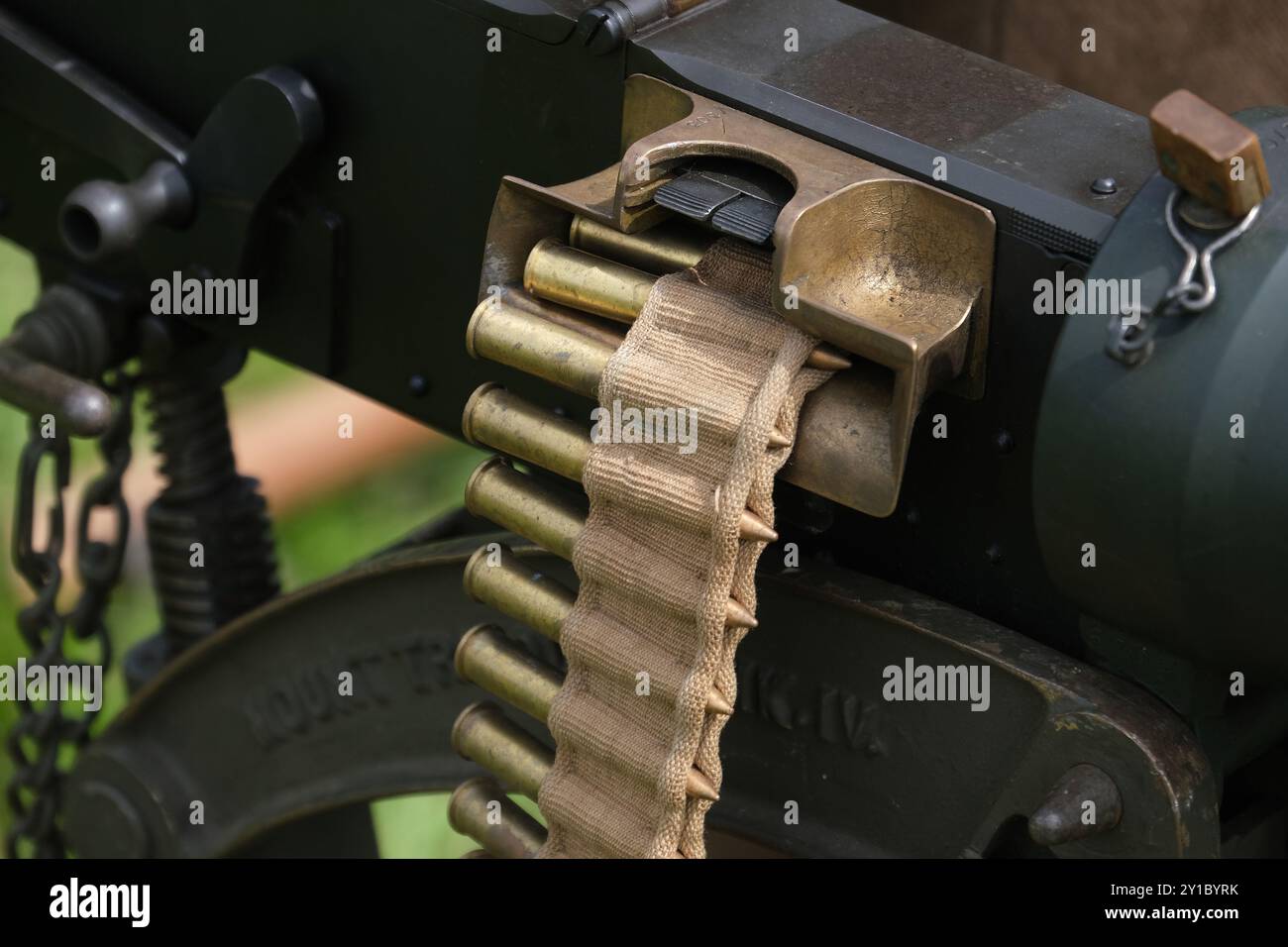 World war two machine guns and ammunition Stock Photo - Alamy