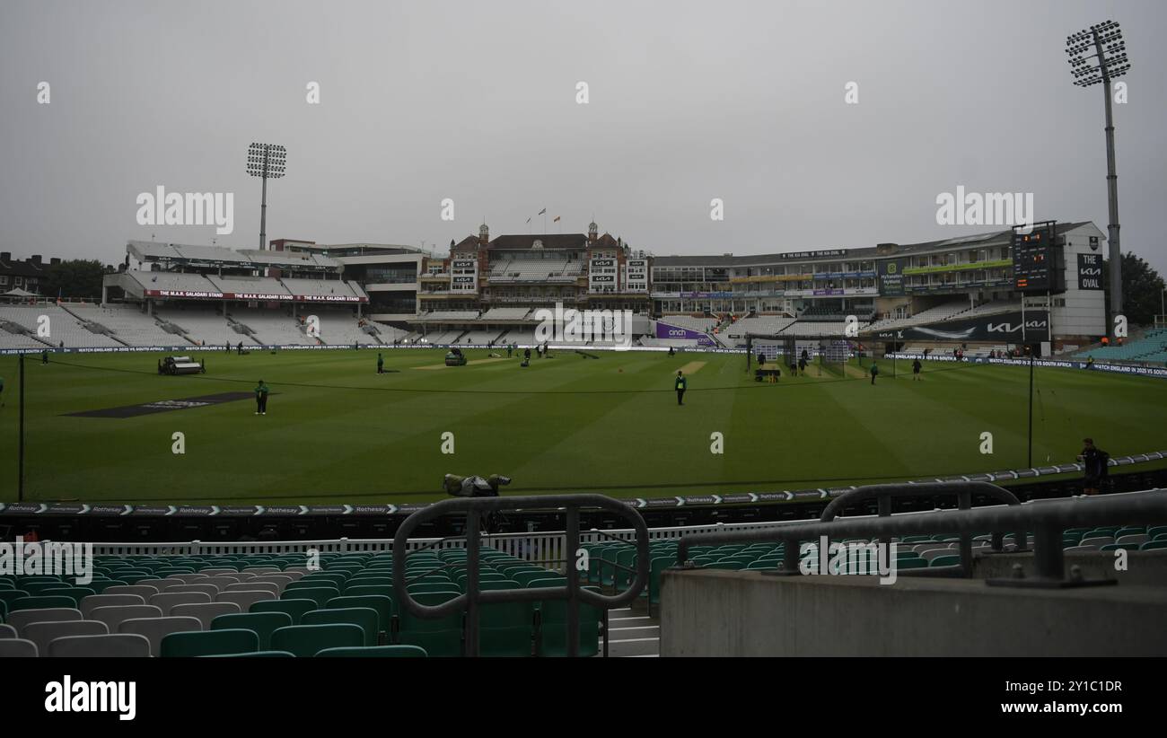 London, England. 6th Sep 2024. A general view of the The Kia Oval ...