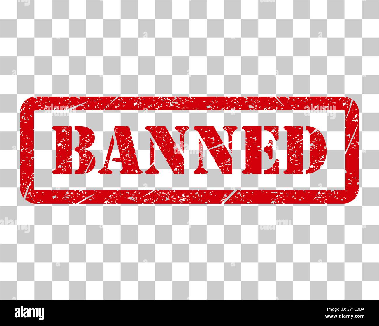Banned stamp symbol, label sticker sign button, text banner vector ...