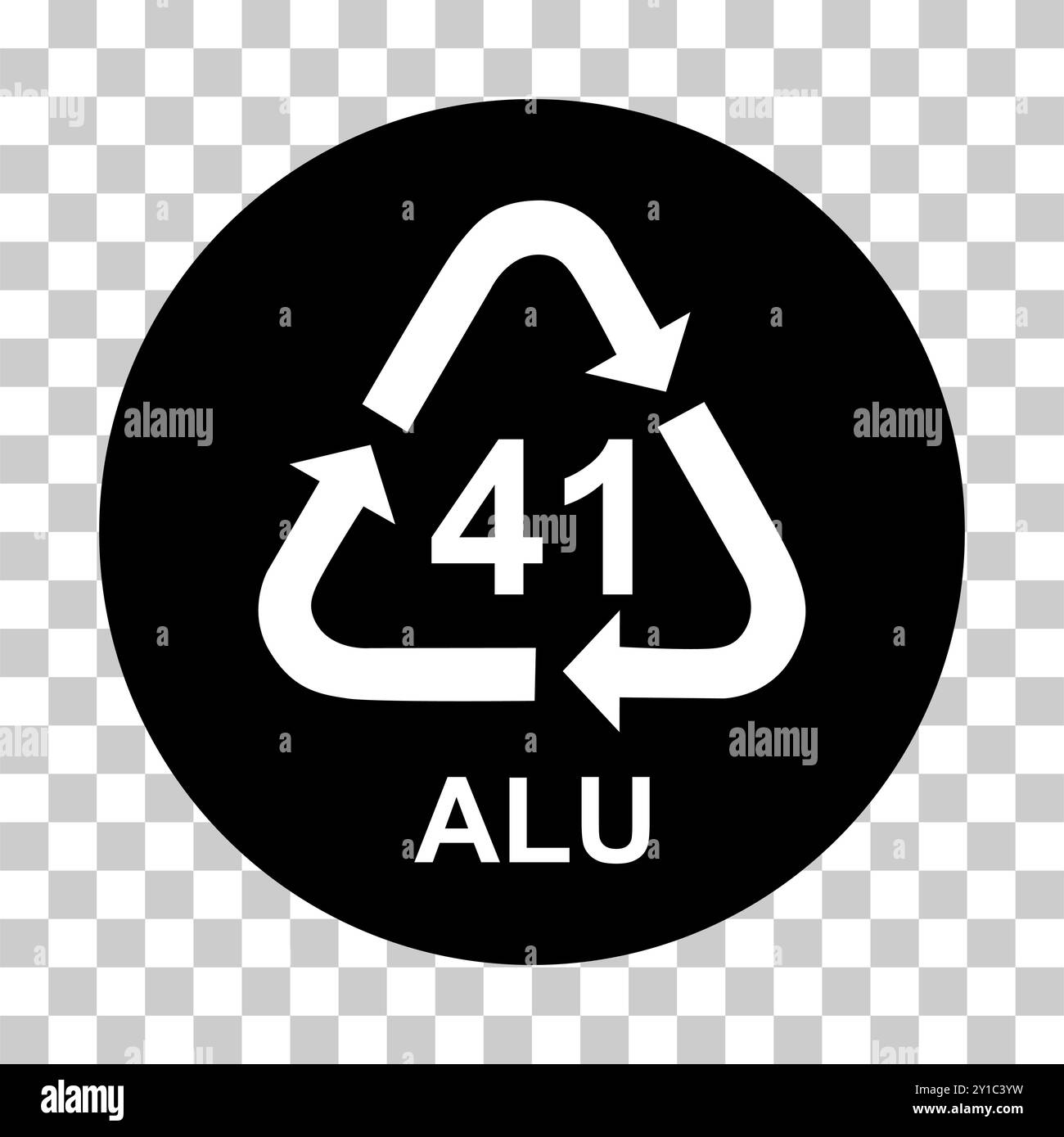 Metals symbol, ecology recycling sign isolated on white background ...