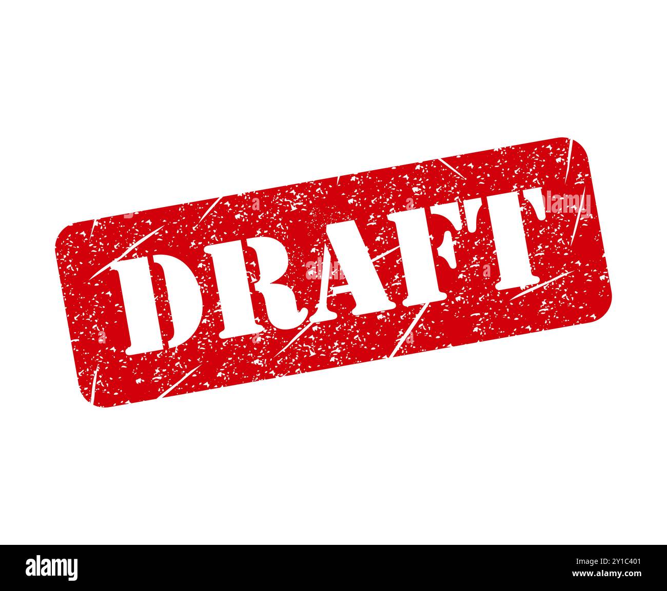 Draft stamp symbol, label sticker sign button, text banner vector ...