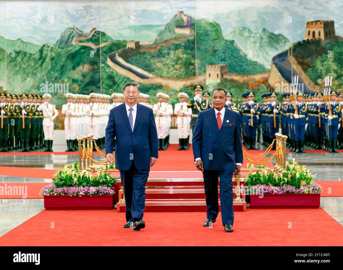 Beijing, China. 6th Sep, 2024. Chinese President Xi Jinping holds a ...