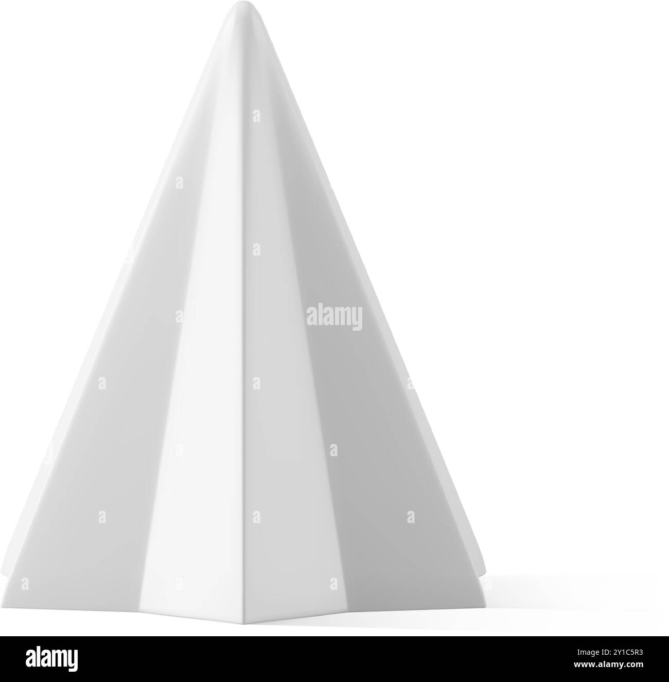 Minimalist glossy triangle polygon pyramid simple Christmas tree ...