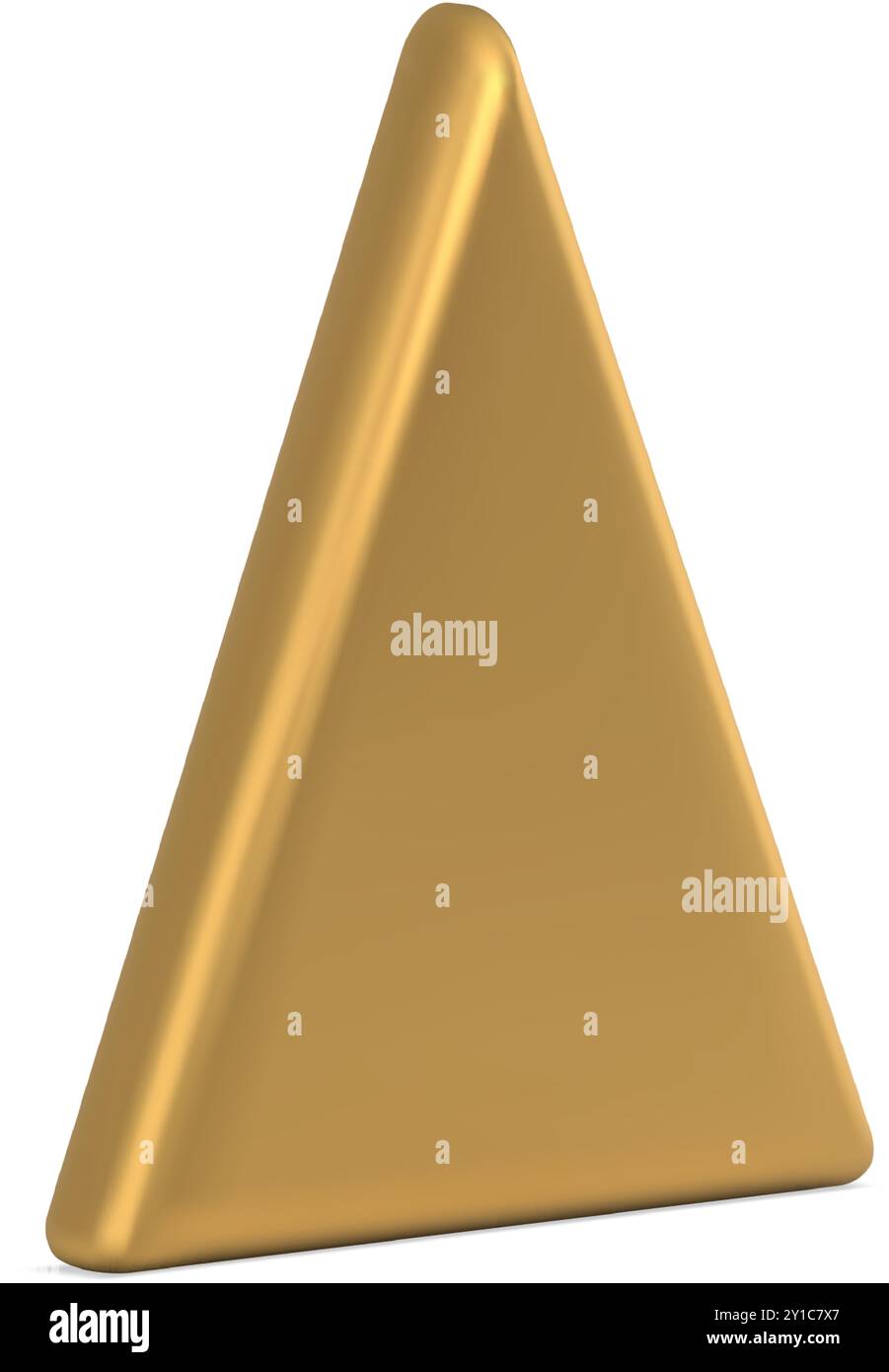 Luxury metallic golden triangle isometric pyramid shape jewelry Xmas ...