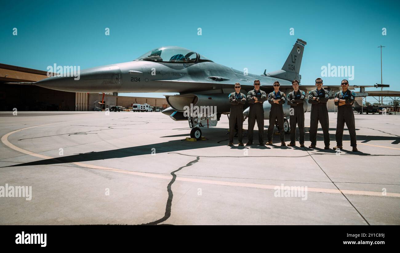 309th Fighter Squadron student pilots pose for a photo, Aug. 15, 2024 ...