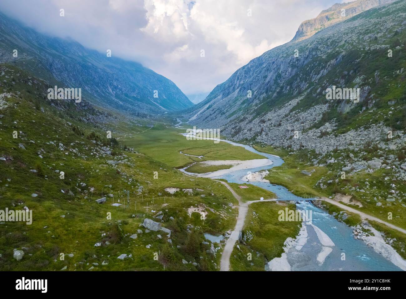 View of the Adame' valley in summer. Saviore dell’Adamello, Saviore ...