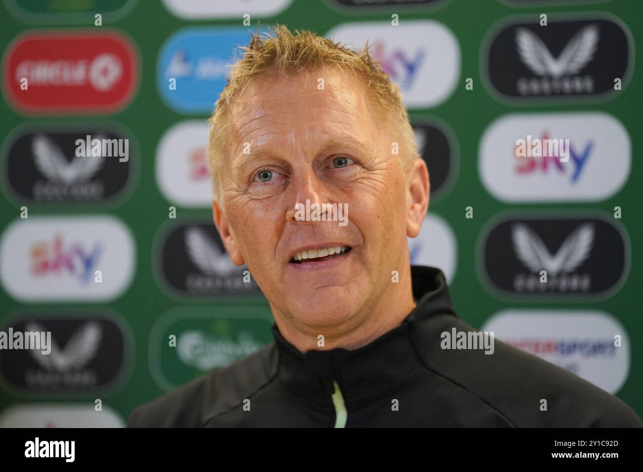 Republic of Ireland manager Heimir Hallgrimsson during a press ...