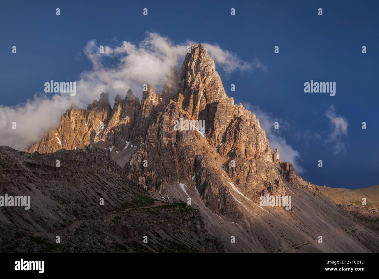 Monte Paterno of Lavaredo in the Dolomites, Italy Stock Photo - Alamy