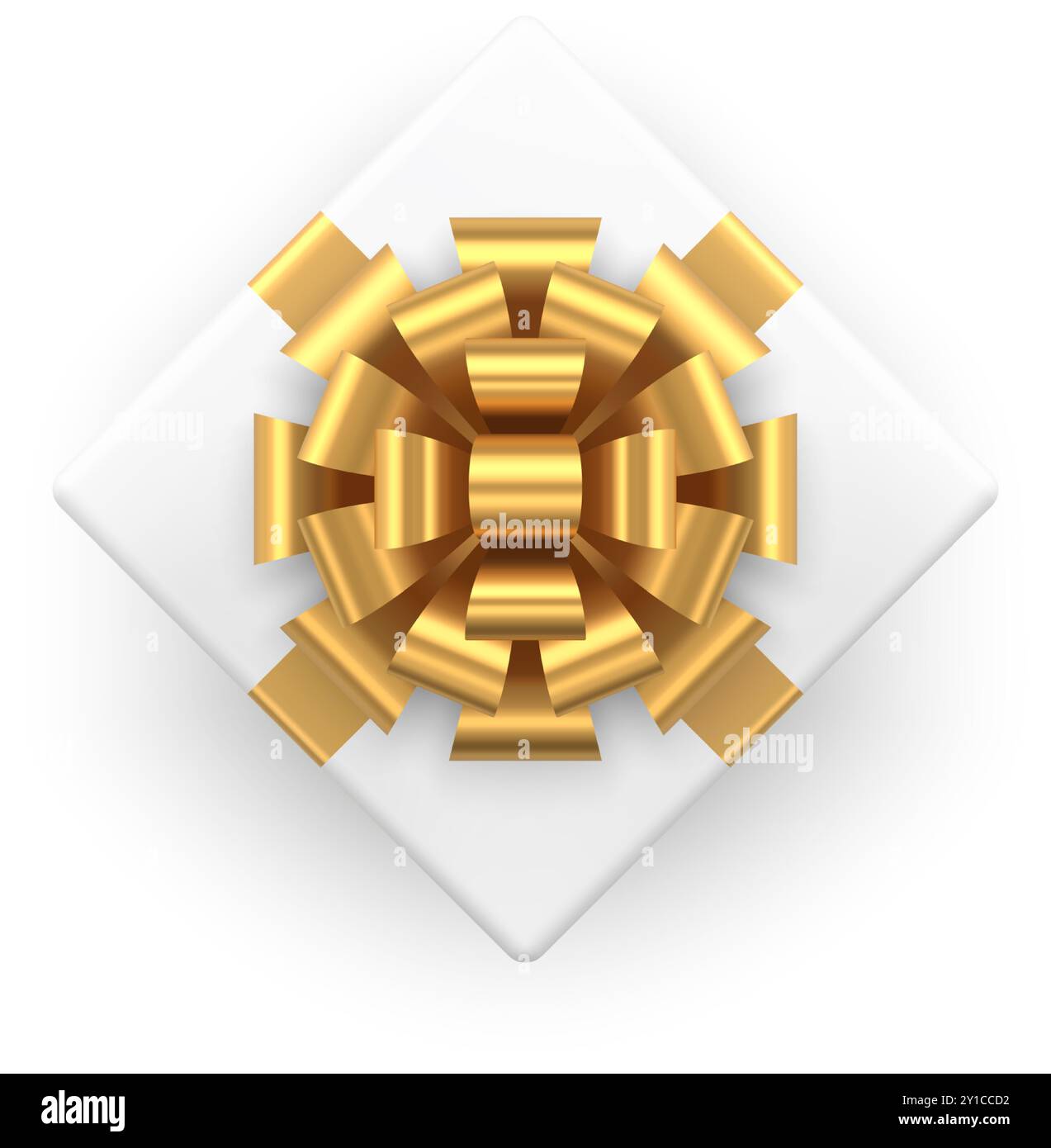 Adorable realistic rhombus wrapped white cardboard for holiday ...