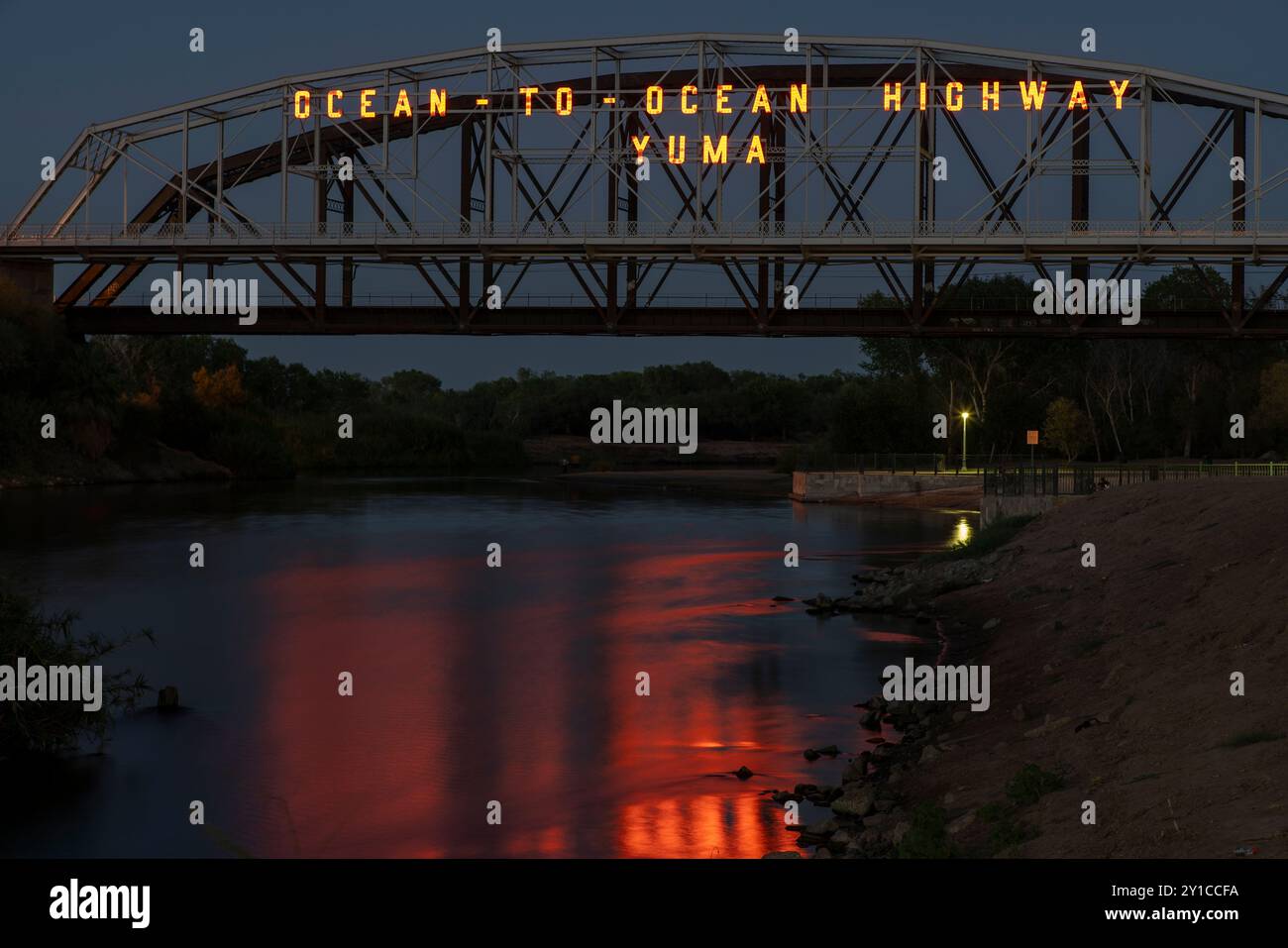 Ocean to Ocean highway bridge Yuma, AZ Stock Photo - Alamy