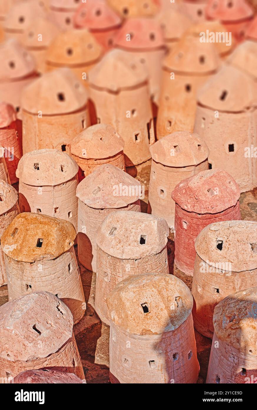 Clay, windmills and architecture for traditional design with vintage ...