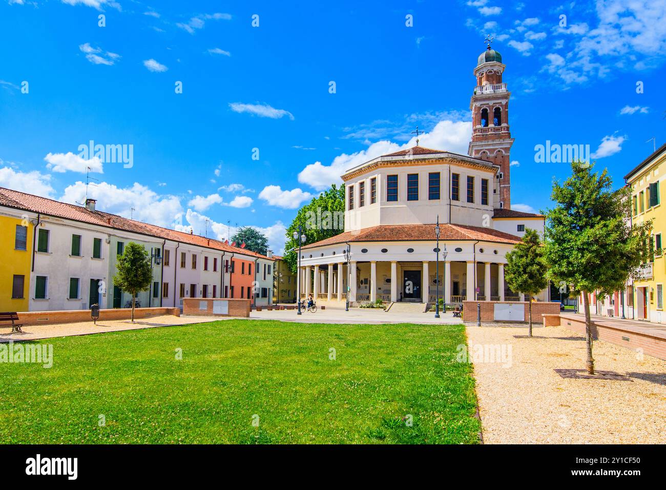 ROVIGO, ITALY – JUNE 13, 2024: Piazza Vittorio Emanuele II in Rovigo ...