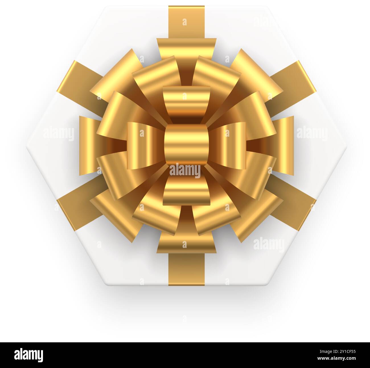 Top view glossy congratulations birthday surprise wrapped white ...