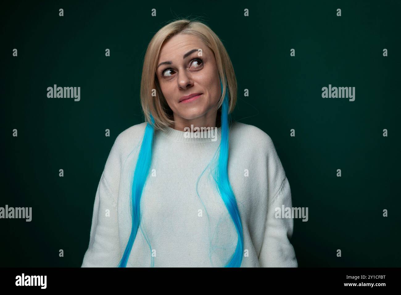 Woman Expressing Surprise Stock Photo - Alamy