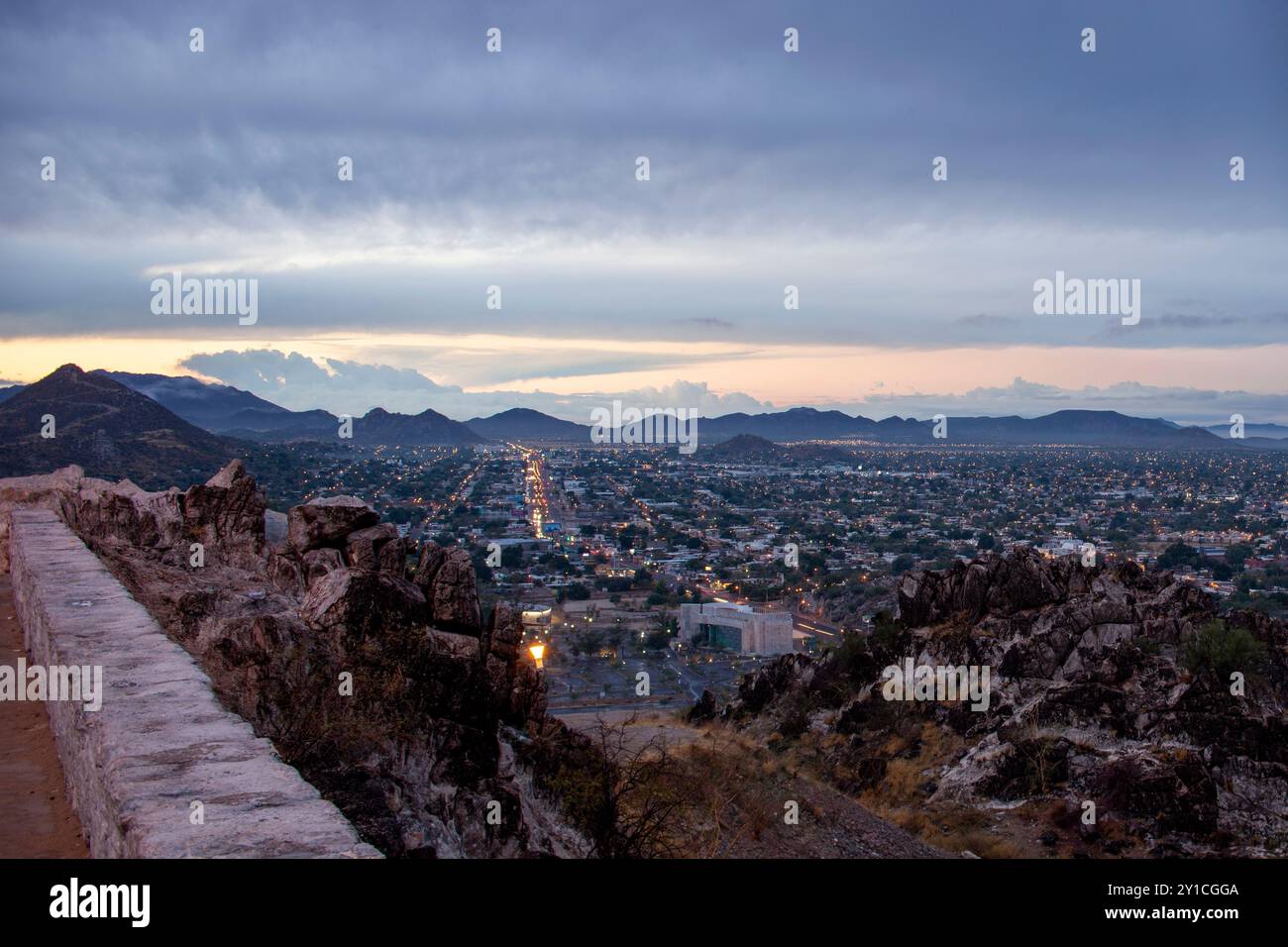 Sunrise overview of Hermosillo, Sonora, Mexico Stock Photo - Alamy