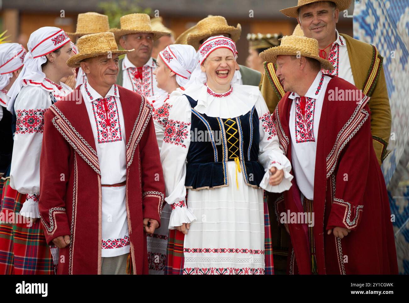 Belarus, the village of Lyaskovichi. August 20, 2022. Holiday of ethnic ...