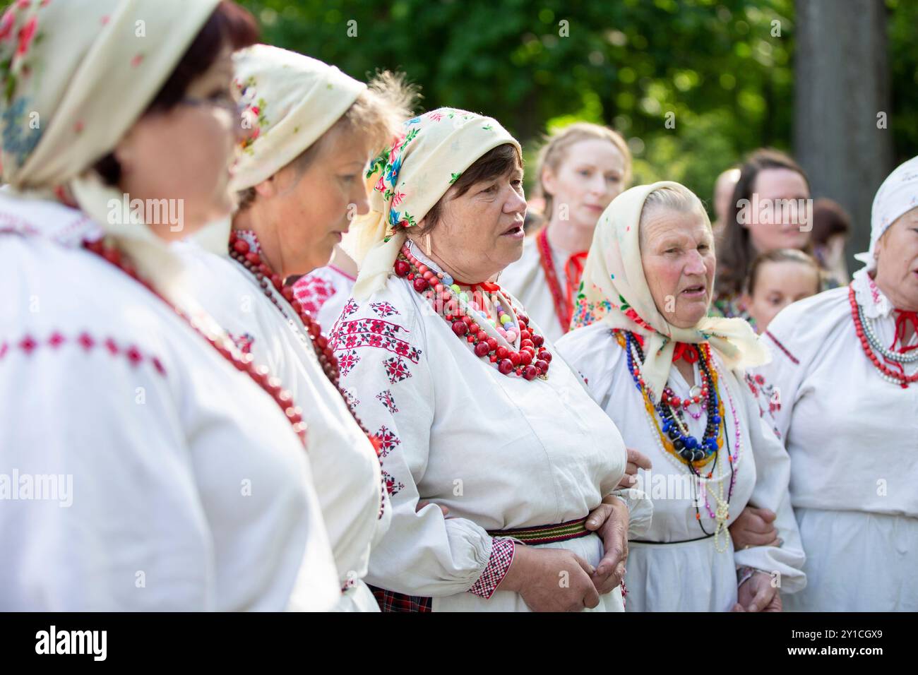 May 18, 2019. Belarus, Gomel. Celebration of national cultures. People ...