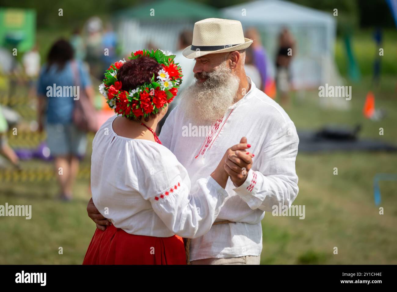 Belarus, Avtyuki village, July 29, 2023. Celebration of ethnic Slavic ...