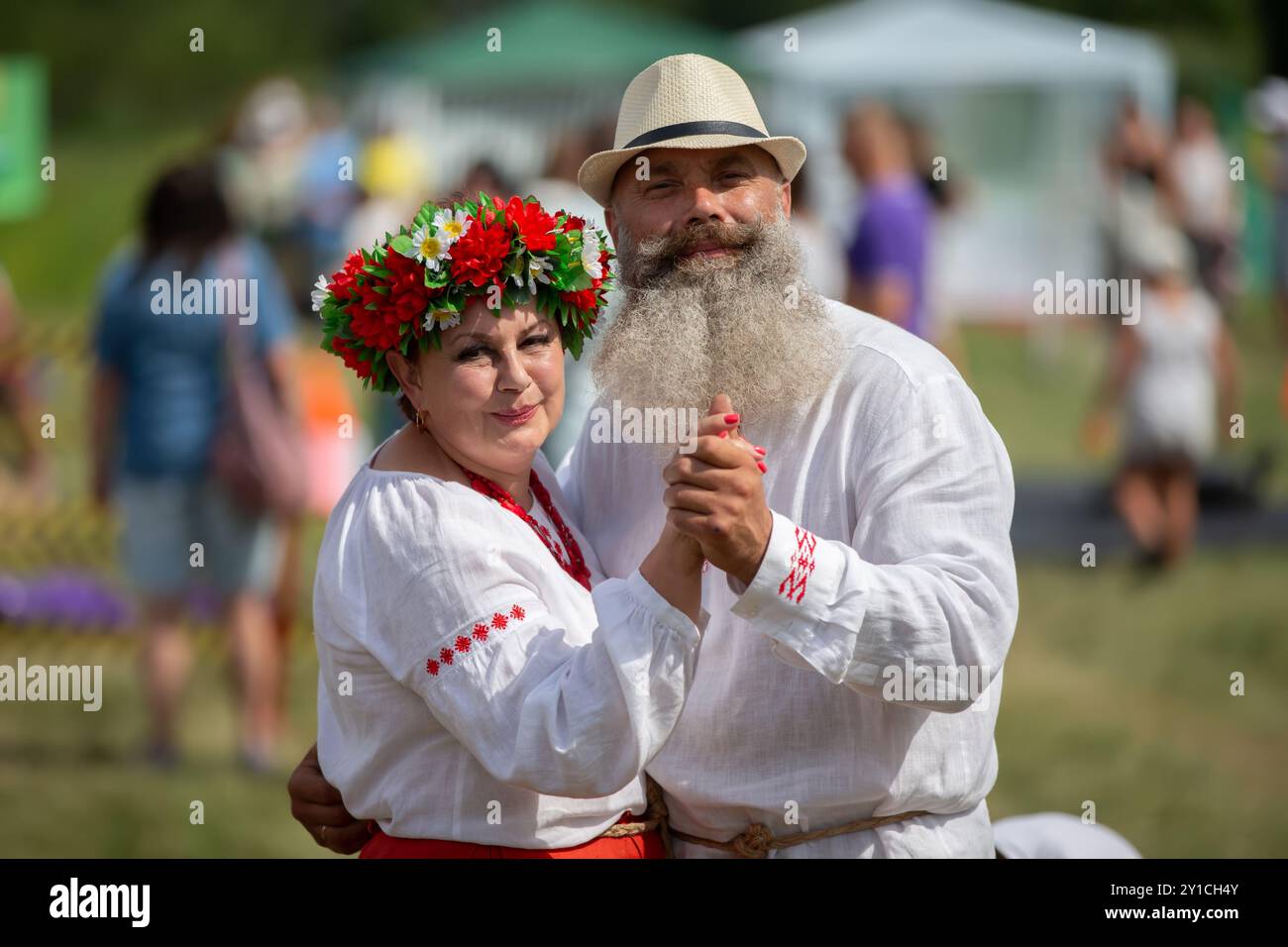 Belarus, Avtyuki village, July 29, 2023. Celebration of ethnic Slavic ...