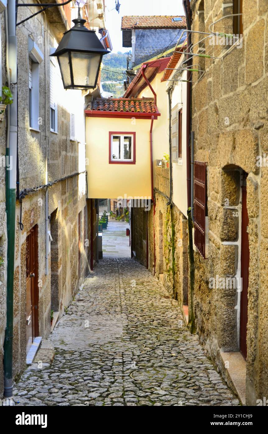 Old street in the heart of the tradition of tanning and beating hides ...
